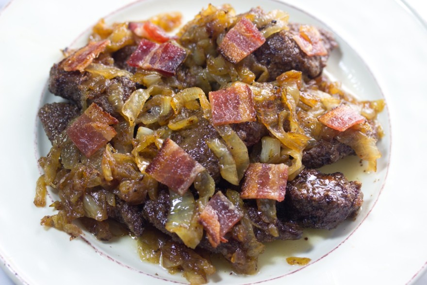 Beef Liver With Bacon And Caramelized Onions Recipe - Gluten Free Homestead
