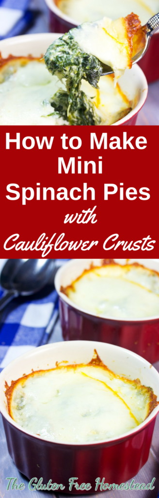 Mini Spinach Pies With Cauliflower Crust - Gluten Free Homestead